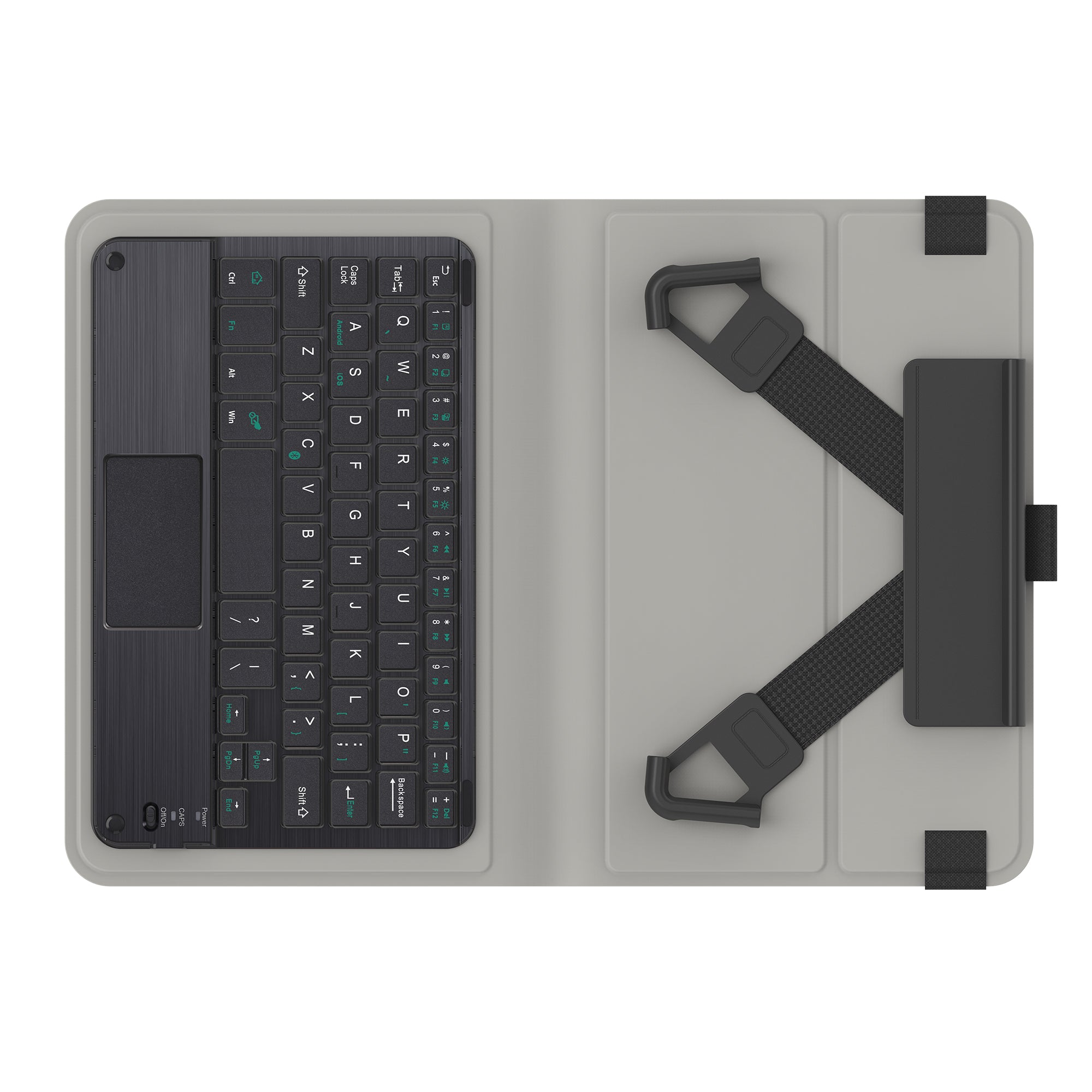 Tablet Folio Case with Keyboard, Universal 7-8" Tablets Black – GOTO