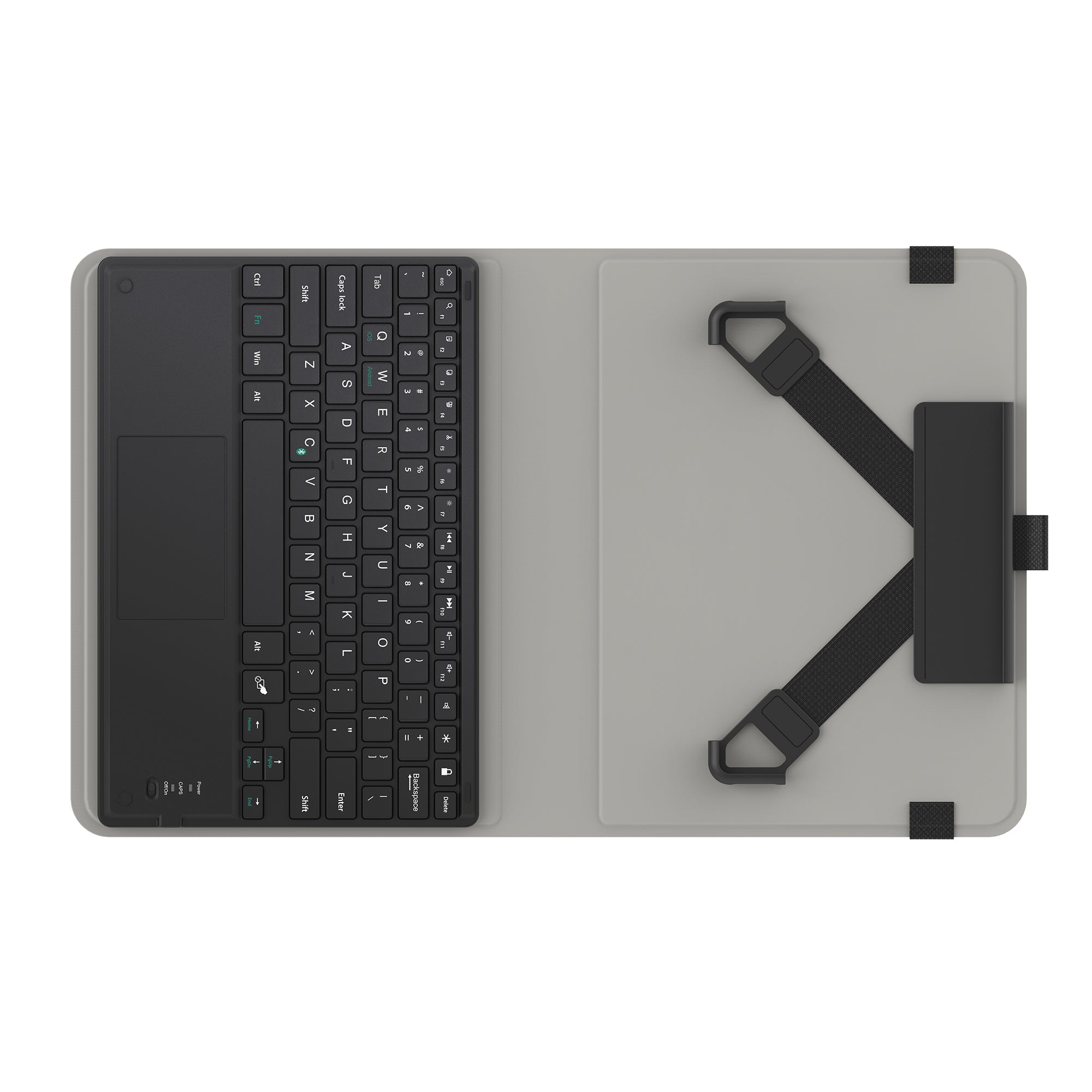 Tablet Folio Case with Keyboard, Universal 10-11" Tablets Black – GOTO